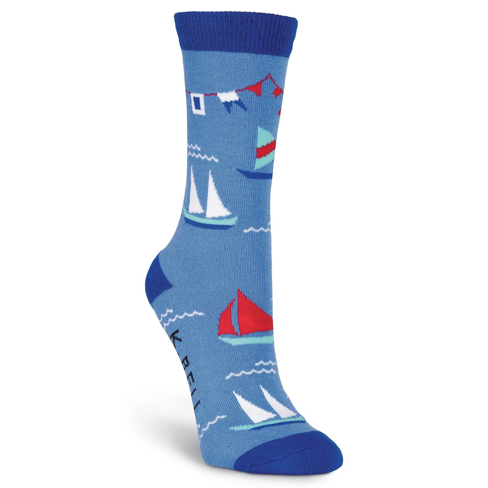 Women's Nautical Flags Crew Socks American Made – SO MANY SOCKS