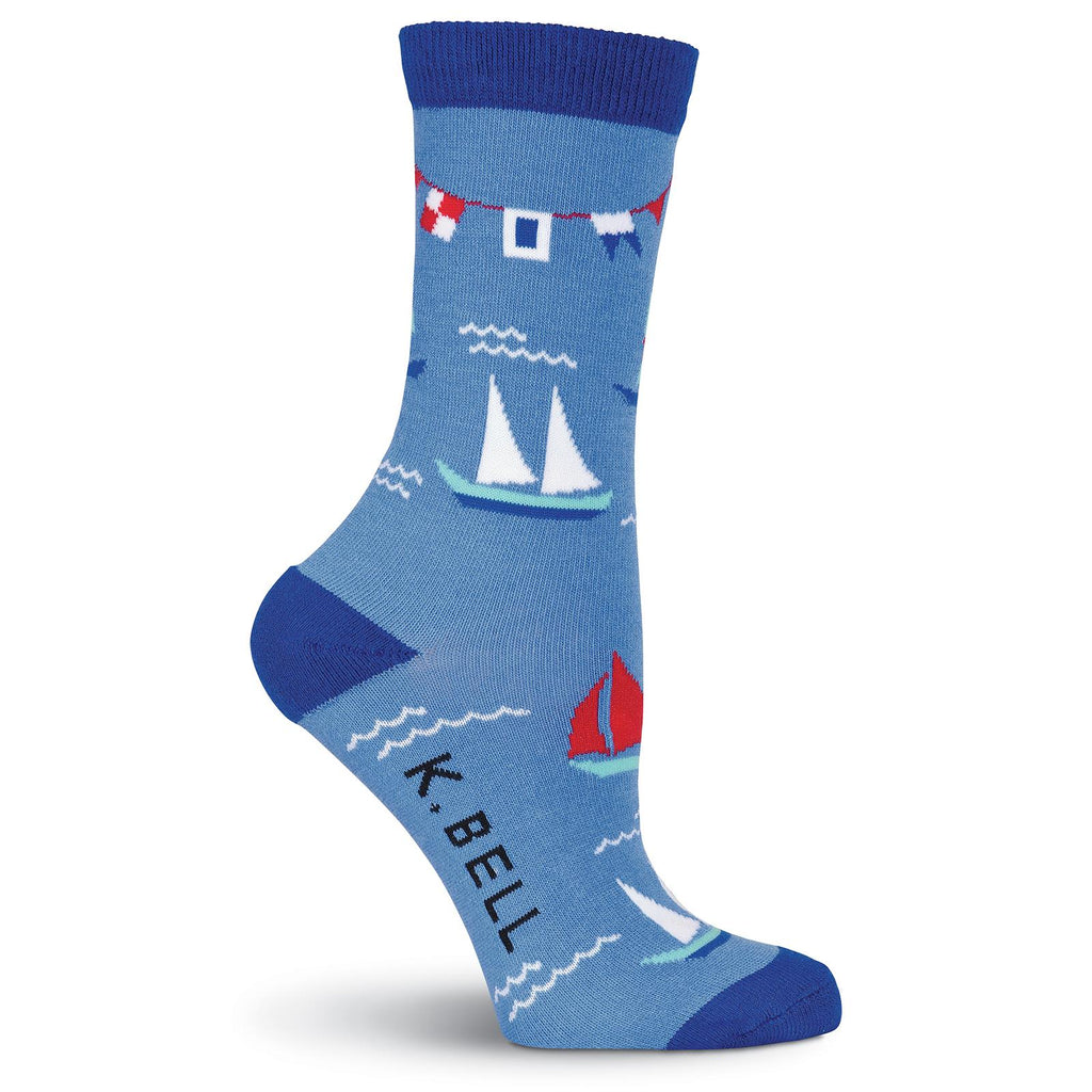 Women's Nautical Flags Crew Socks American Made – SO MANY SOCKS